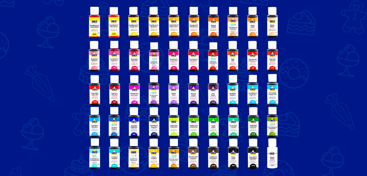 Explore the Complete Range of ENCO Gel Colors – Enco Foods