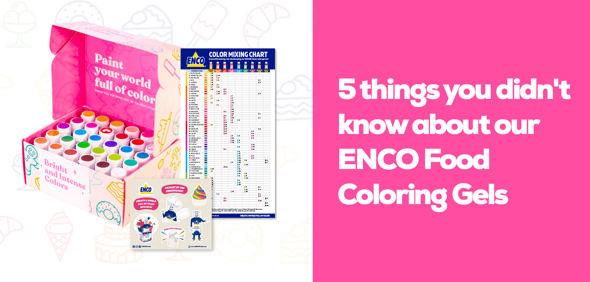 5 things you didn't know about our ENCO Food Coloring Gels – Enco Foods